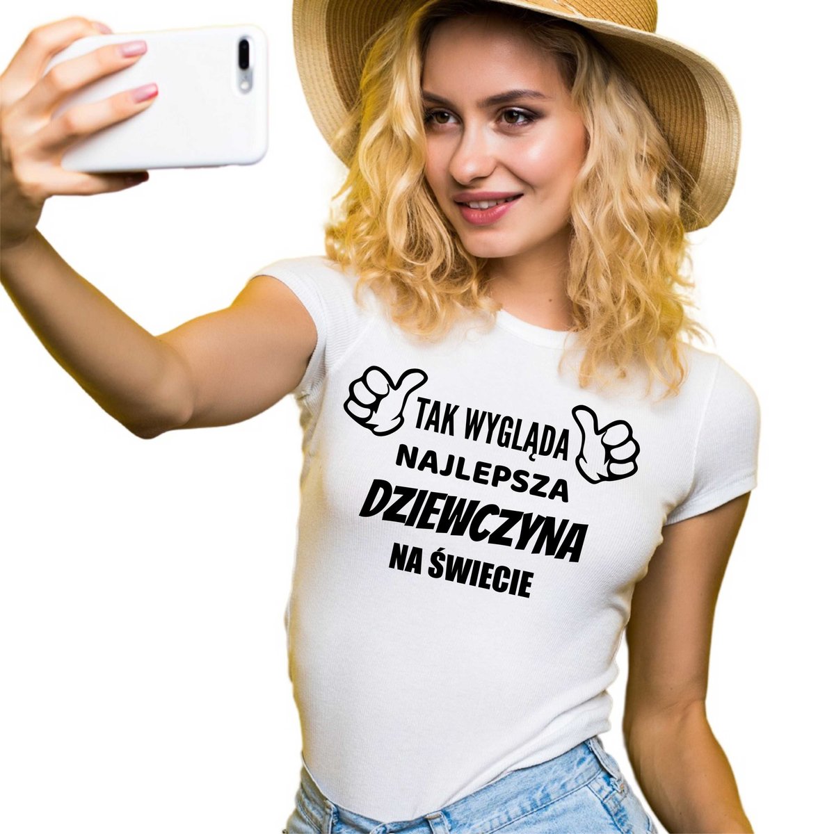 Koszulka Najlepsza Dziewczyna Na Świecie Dla Niej - Inna marka | Moda Sklep EMPIK.COM