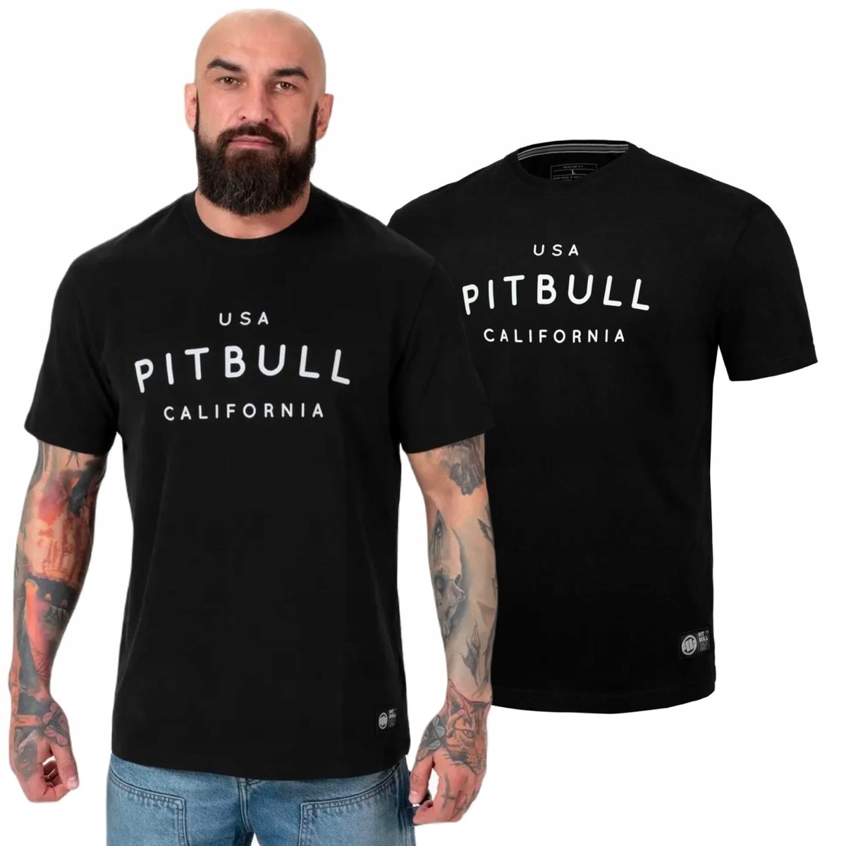 Koszulka PITBULL Heavy Weight 210 Garment Washed USA Cal '24 Czarna L ...