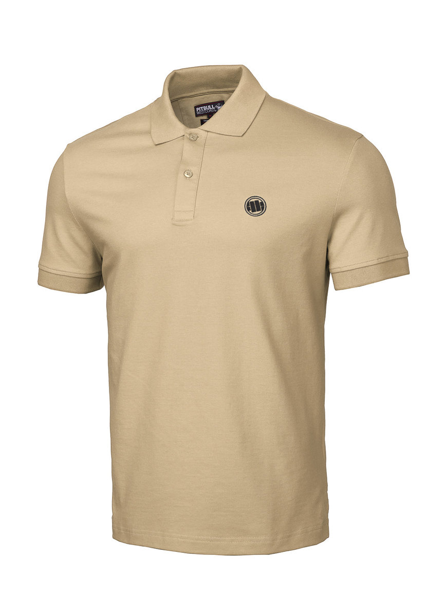 Koszulka POLO REGULAR Pique 250 GSM Piaskowa XL - Pitbull West Coast | Moda Sklep EMPIK.COM