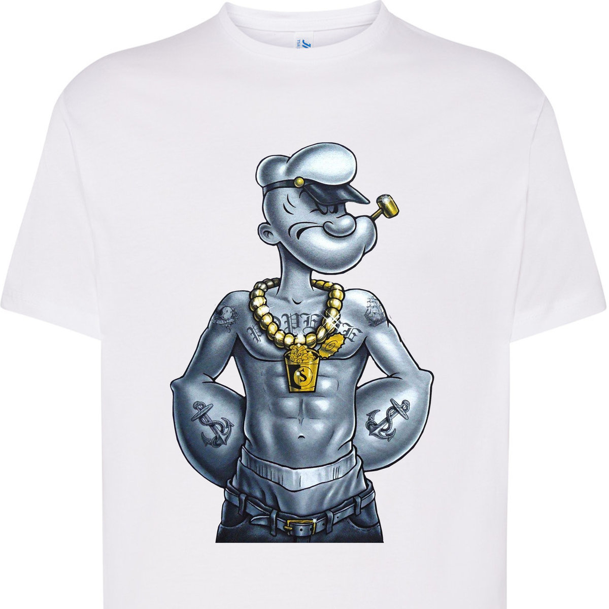 Koszulka Popeye Marynarz Papaj Gangsta L 3247 - Inna marka | Moda Sklep ...