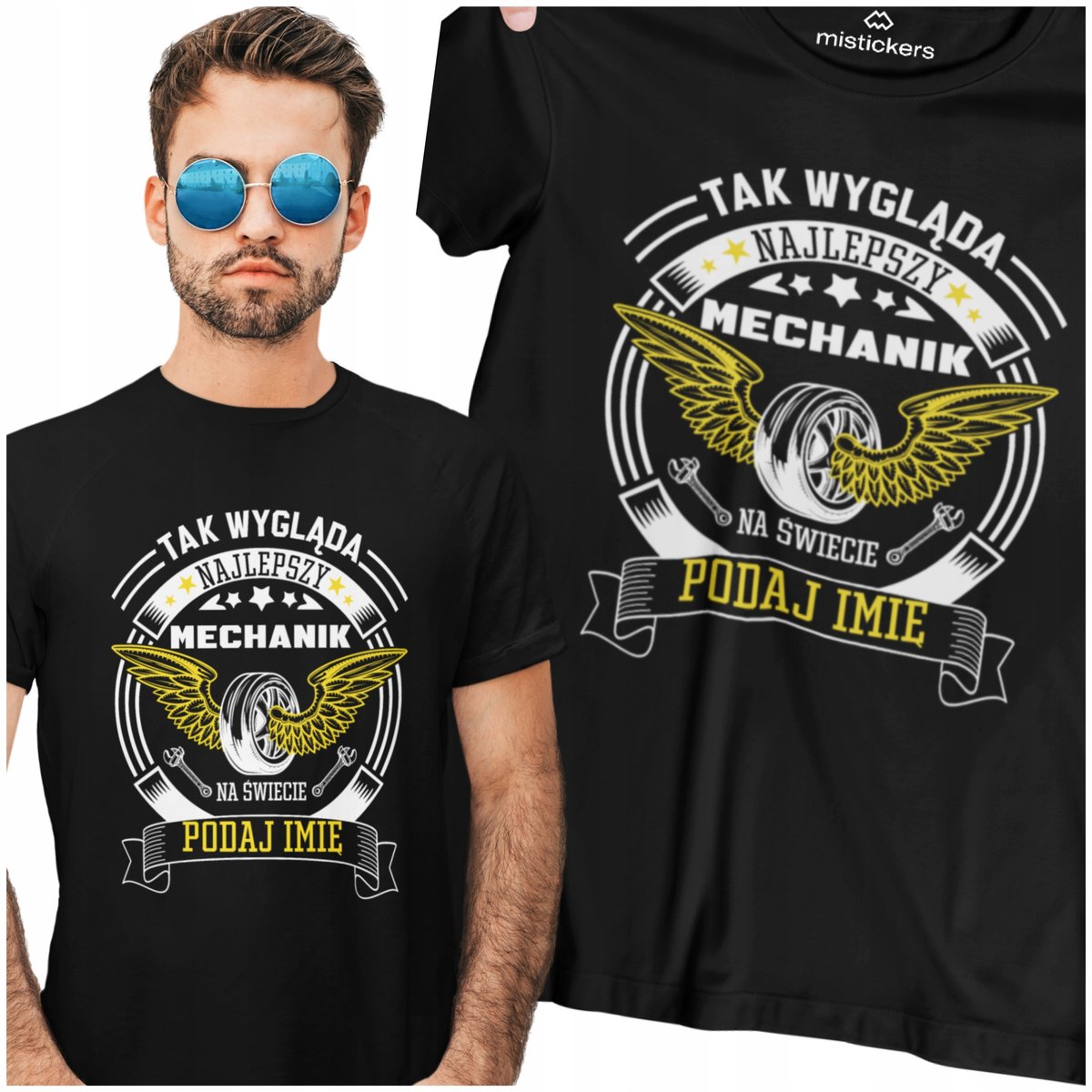 Koszulka Prezent Dla Mechanika Tak Wygląda Najlepszy Mechanik + Imię - inna (Inny) | Moda Sklep ...