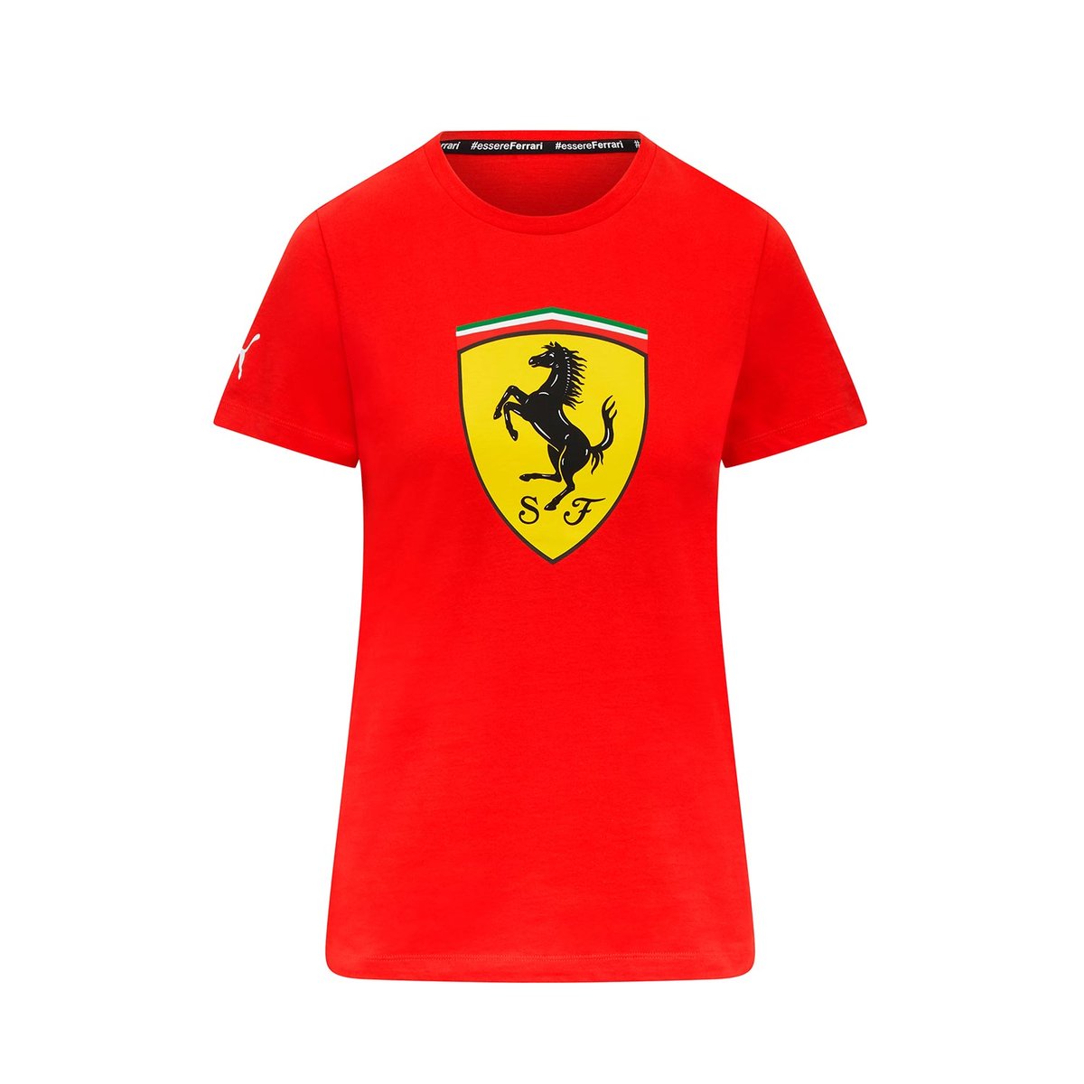 Koszulka t-shirt damska czerwona Shield Ferrari F1 2023 - Scuderia ...