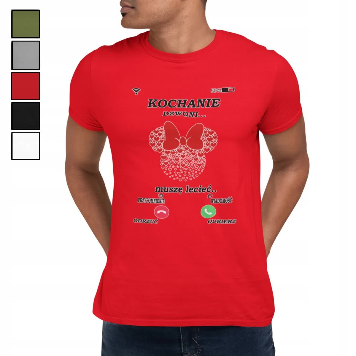 Koszulka T-Shirt Męska Prezent Dla Niego Walentynki Kochanie Love Sms - M - Inna marka | Moda ...