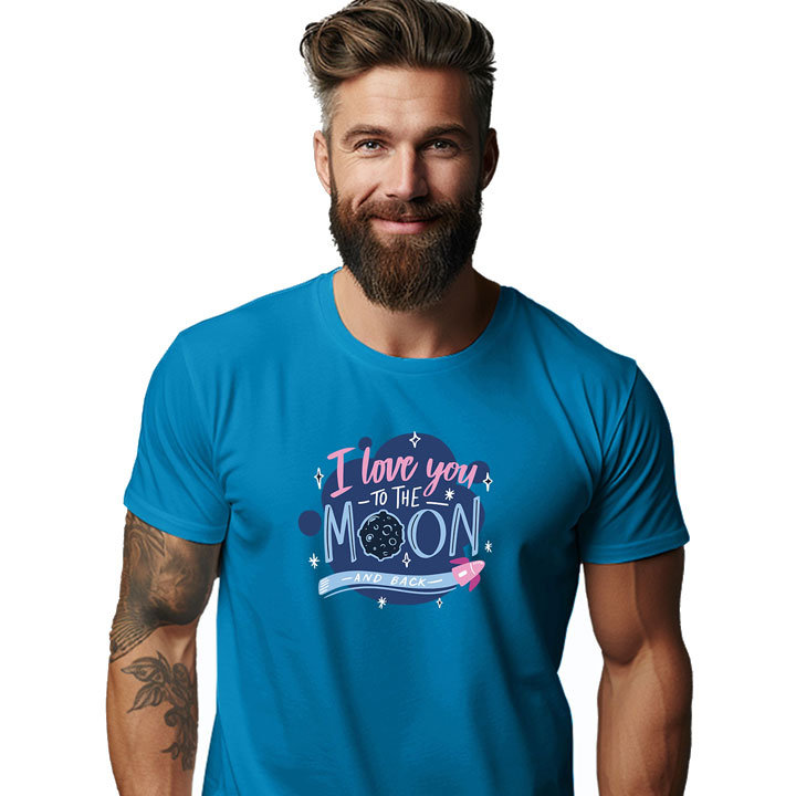 Koszulka T-Shirt Walentynki S Moon And Back Love Prezent Jakość - Inna marka | Moda Sklep EMPIK.COM