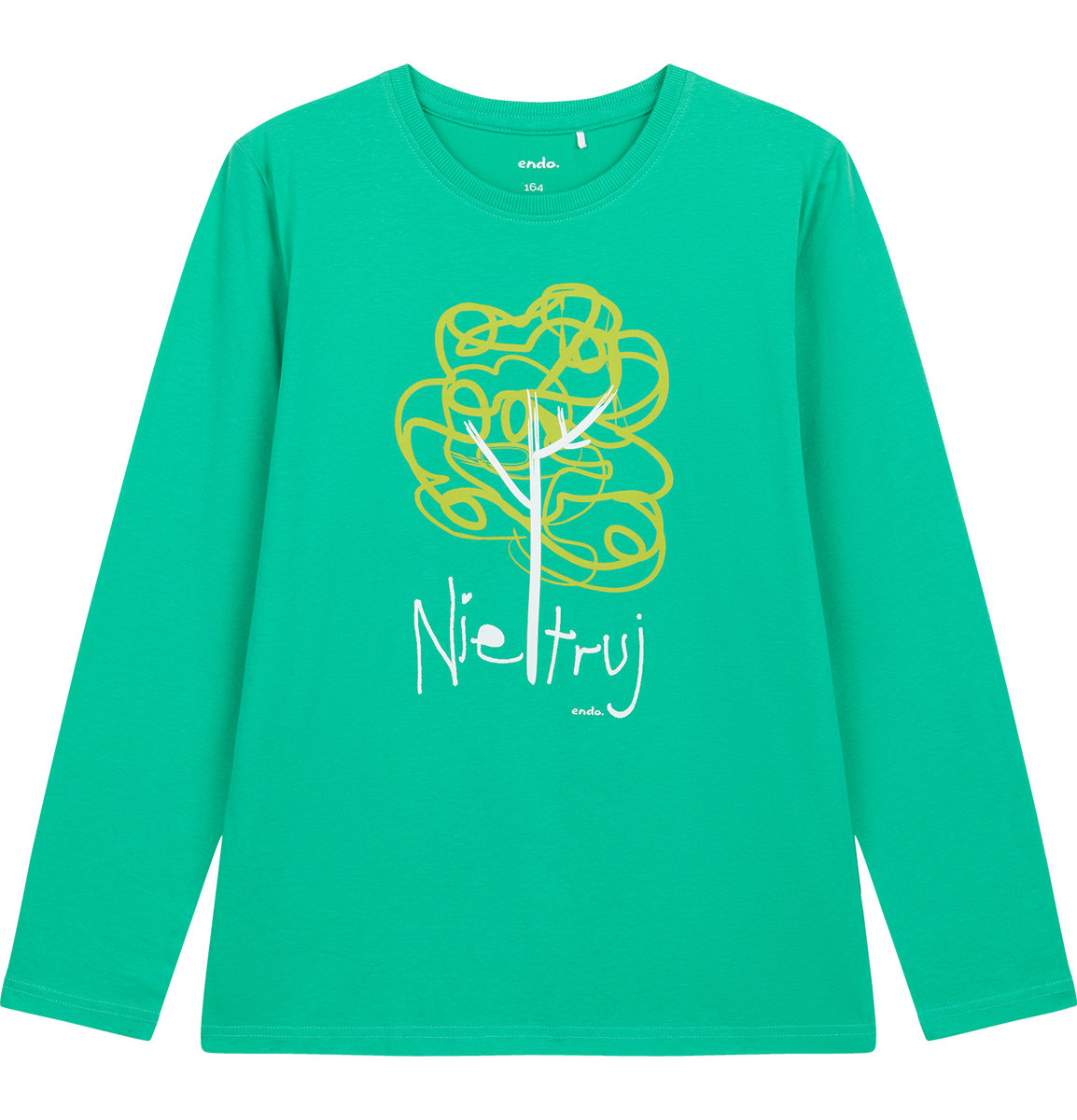 Koszulka T-shirt z Długim Rękawem chłopięca dziecięca 140 Nie Truj ...