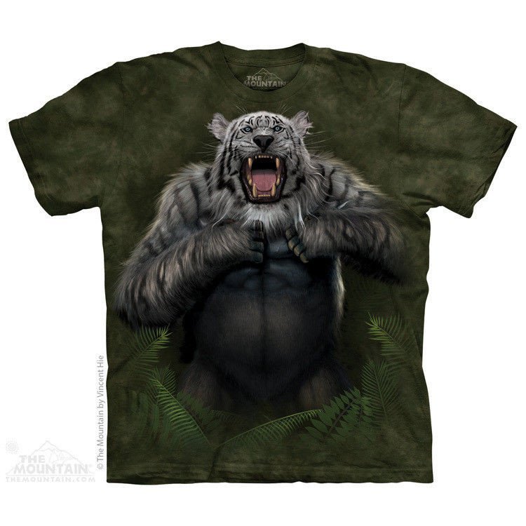 koszulka THE MOUNTAIN - TIGERILLA, barwiona-L - The Mountain | Moda ...