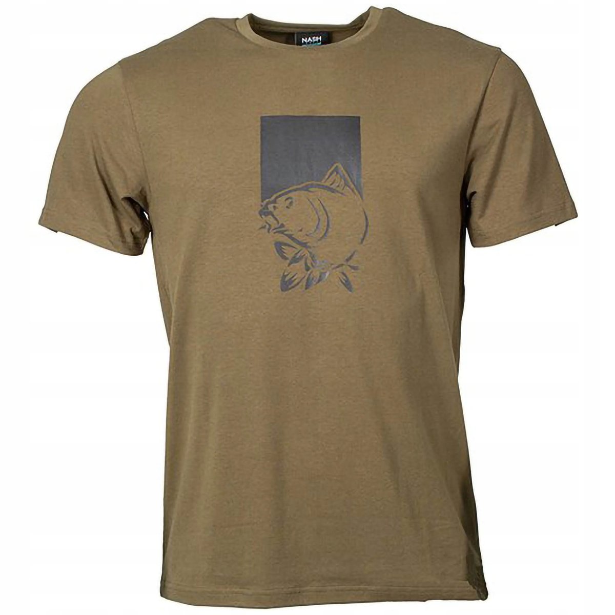 KOSZULKA WĘDKARSKA T-SHIRT Z NADRUKIEM NASH MAKE IT HAPPEN FISH GREEN R ...