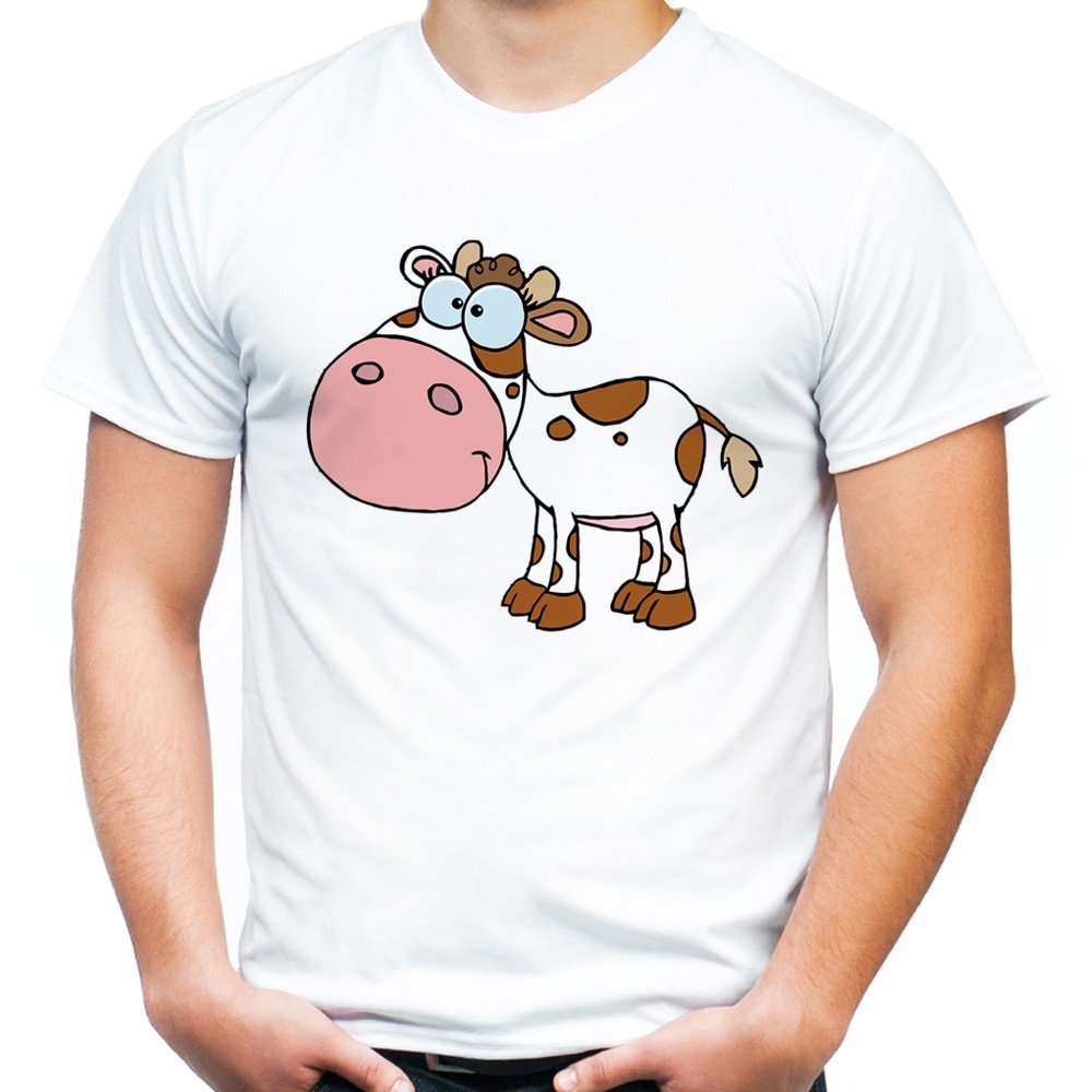 Koszulka z cielakiem męska z krową M - JHK | Moda Sklep EMPIK.COM