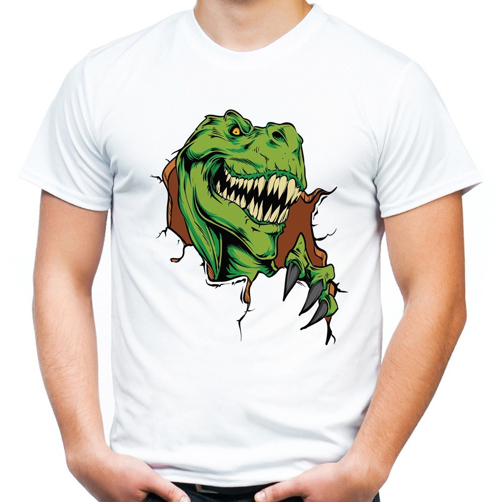 Koszulka z dinozaurem t-rex męska S - JHK | Moda Sklep EMPIK.COM