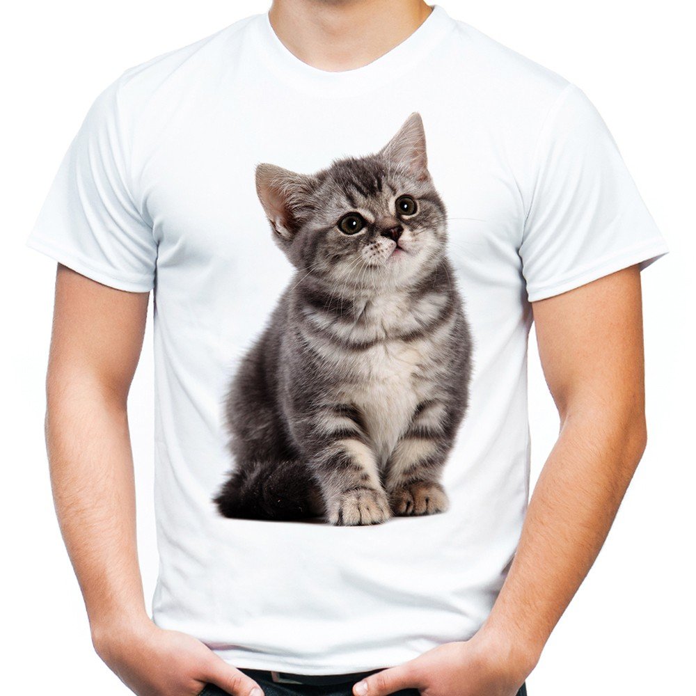 Koszulka z kotem domowym męska L - JHK | Moda Sklep EMPIK.COM