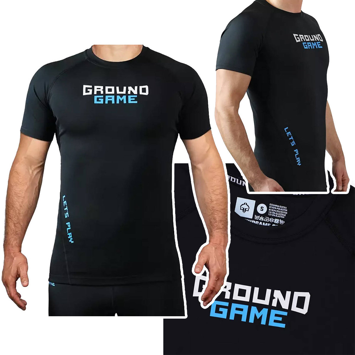 Koszulka Z Krótkim Rękawem Rashguard Męski Ground Game Classic R. L ...