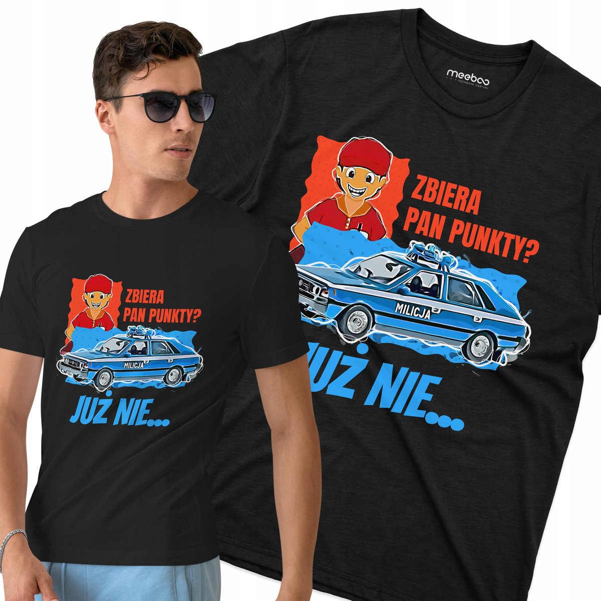 KOSZULKA z nadrukiem i humorem Zbiera Pan punkty PREZENT dla niego - Meeboo | Moda Sklep EMPIK.COM