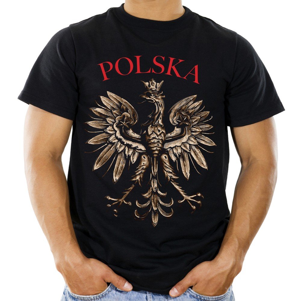 Koszulka z orłem polska narodowa męska L - JHK | Moda Sklep EMPIK.COM
