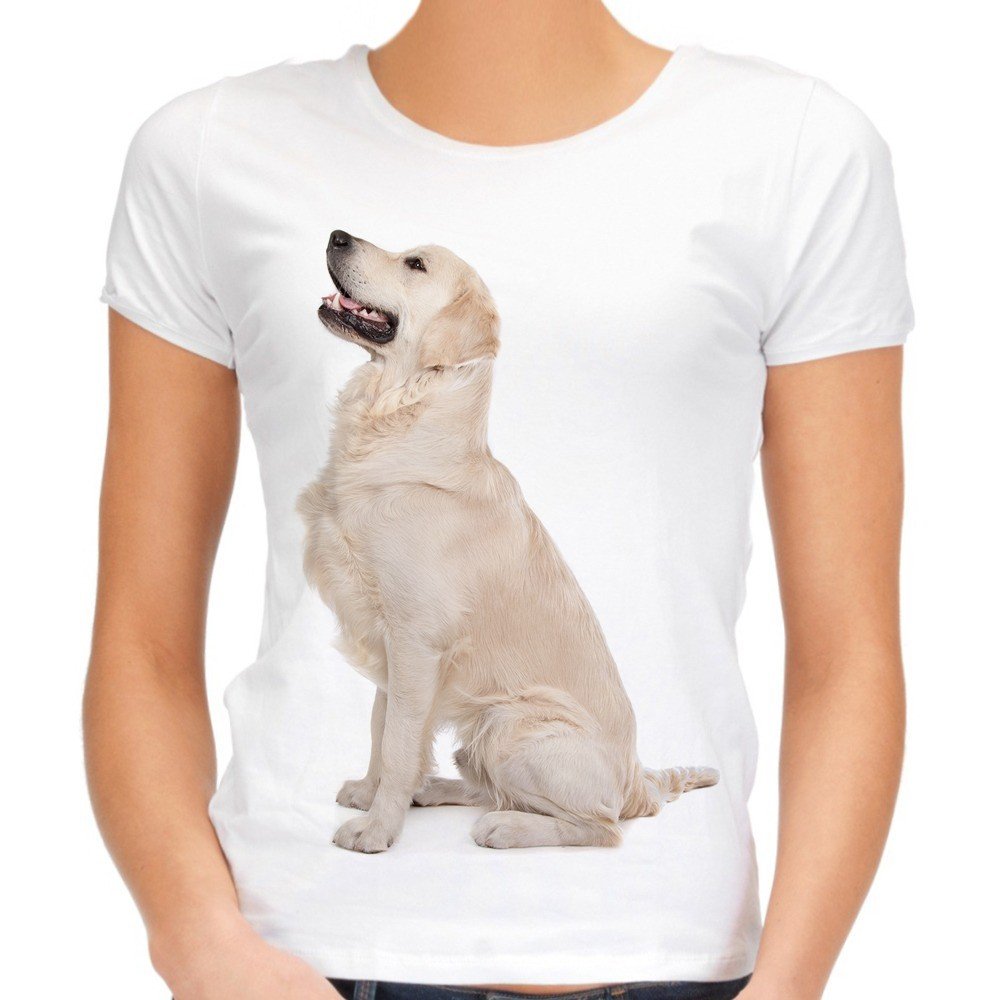 Koszulka z psem Golden Retriever Labradorem damska L - Stedman | Moda ...