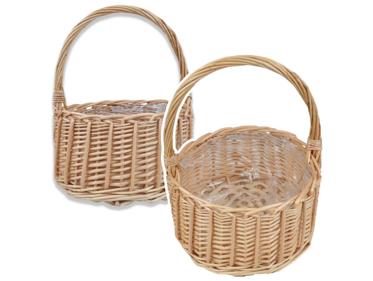 Koszyk Wiklinowy Wielkanocny Osłonka Prezentowy Kosz Wielkanoc Kwiaty ...