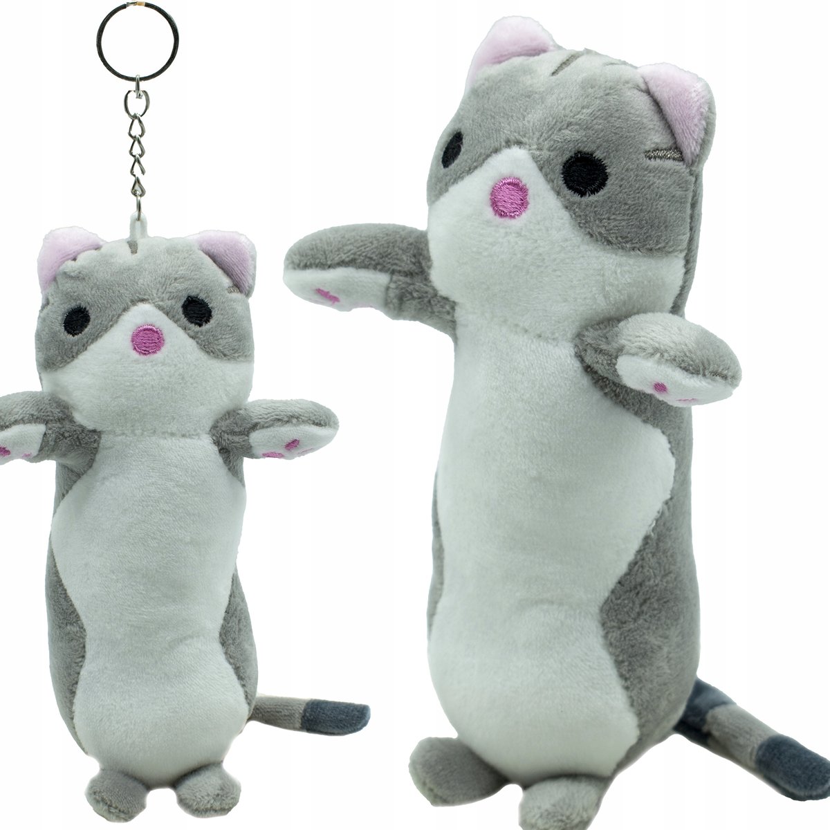 Kot Brelok Maskotka Długi Kot Kotek 20Cm Szary - Inna marka | Sklep ...