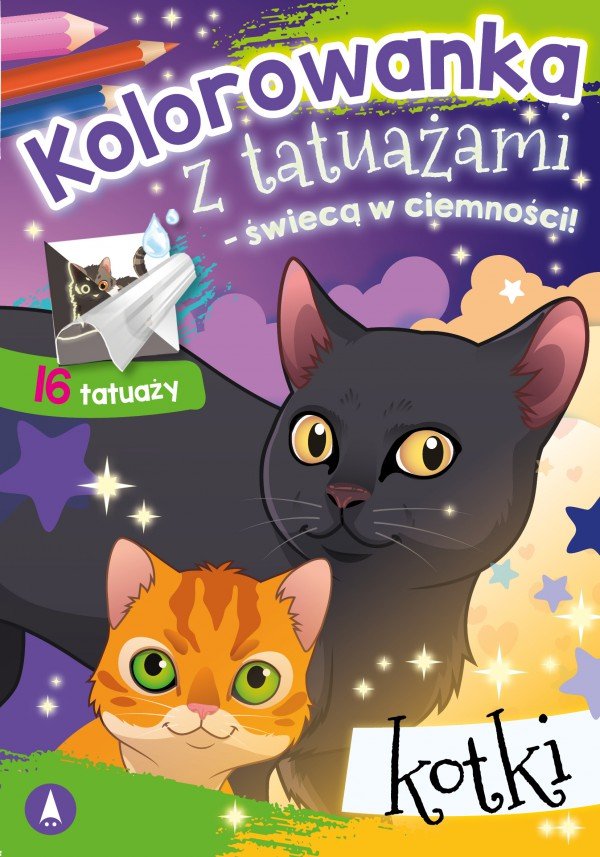 Kotki. Kolorowanka z tatuażami - Opracowanie zbiorowe | Książka w Empik