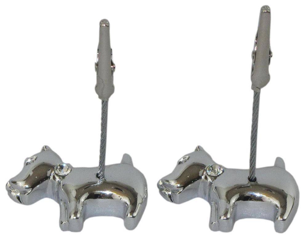 Kpl 2 fotoklipów piesek srebrny z kryształkami swarovskiego - Inna marka | Sklep EMPIK.COM