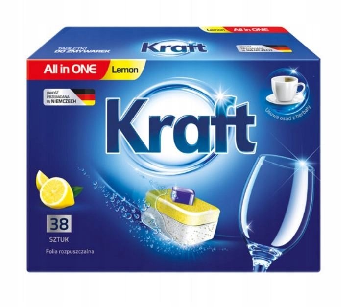 Kraft Tabletki do Zmywarki All in One Lemon 38szt - Kraft | Sklep EMPIK.COM