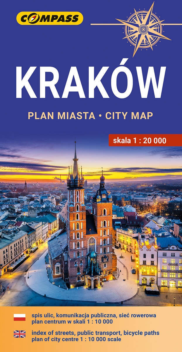 Kraków. Plan miasta 1:20 000 - Opracowanie zbiorowe | Książka w Empik