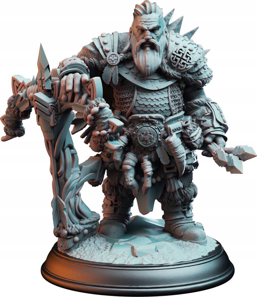 Krasnolud Kusznik Telnam Gnik Figurka 12k + Podstawa do DND D&D druk 3D ...