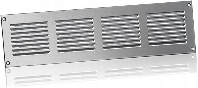KRATKA WENTYLACYJNA STAL NIERDZEWNA 400 X 100 MM METALOWA - Inna marka ...
