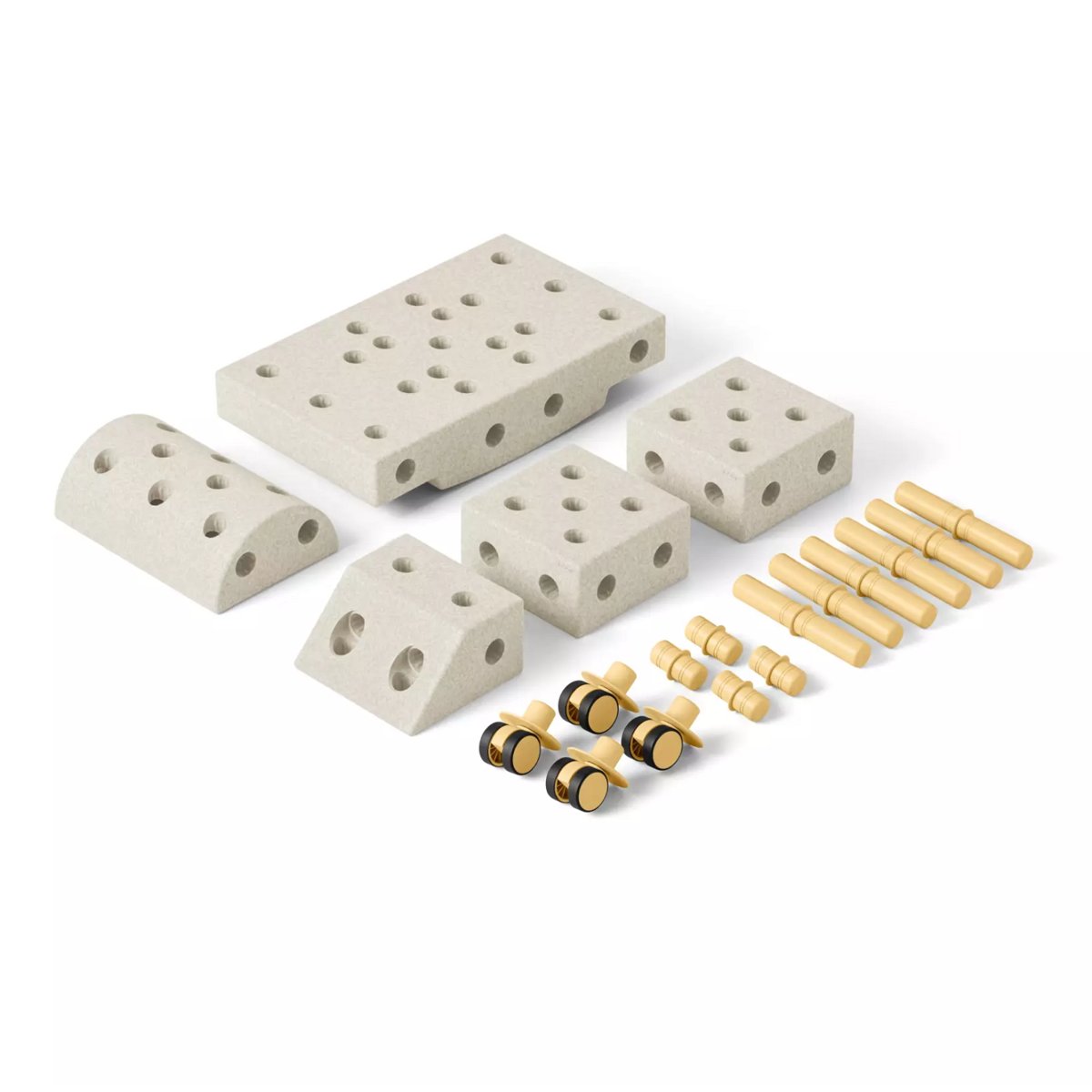 Kreatywne Klocki Rozwijające Motorykę Dużą Explorer Set Modu - Piaskowy Szary 15W1 - MODU ...