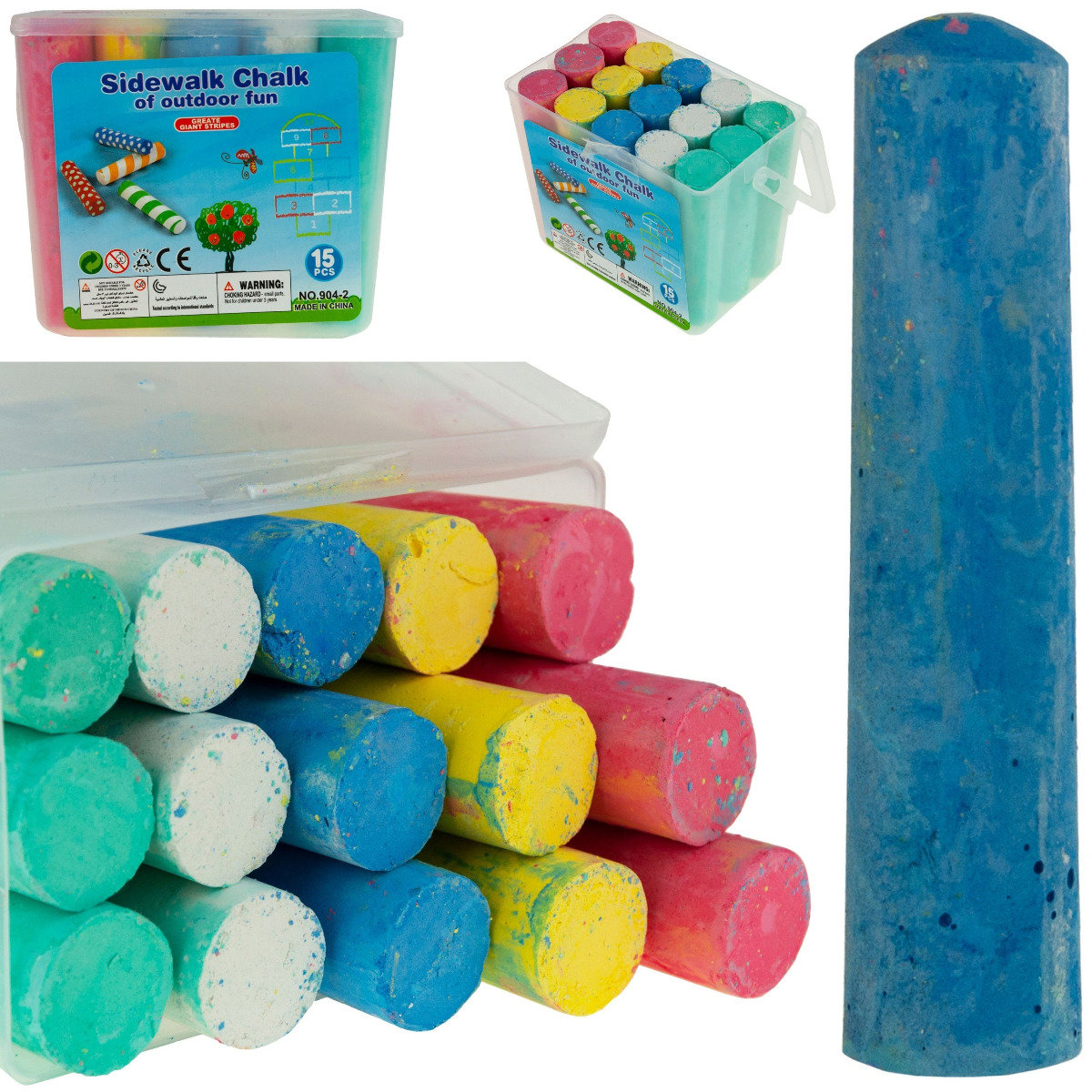 Kreda Chodnikowa Gruba 15Szt W Pudełku Kolorowa - MARTOM | Sklep EMPIK.COM