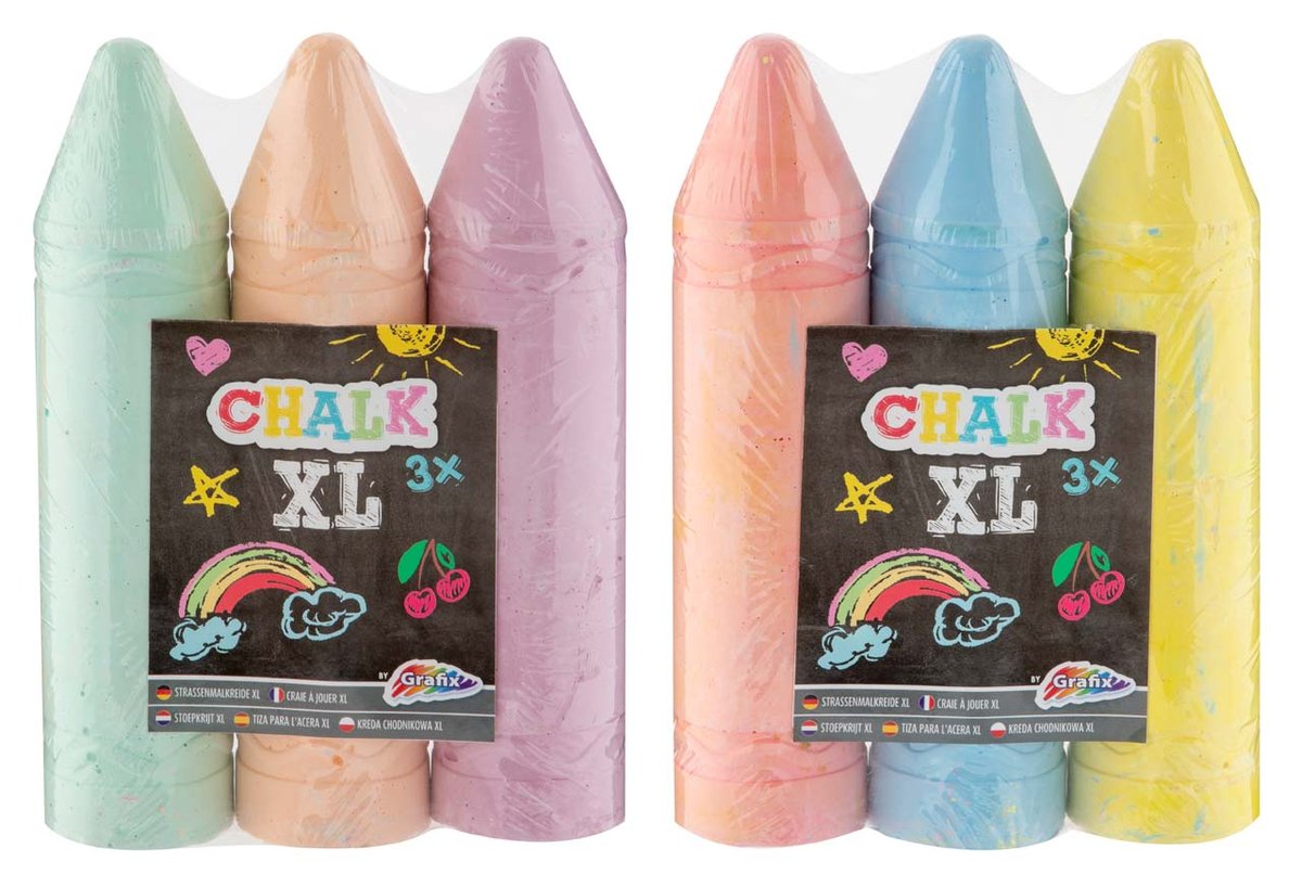 Kreda XL 3 szt. (19cm), różne kolory - Inna marka | Sklep EMPIK.COM