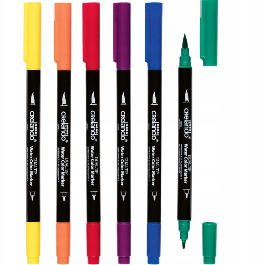 Kredki akwarelowe Crelando 6 szt. - Crelando | Sklep EMPIK.COM