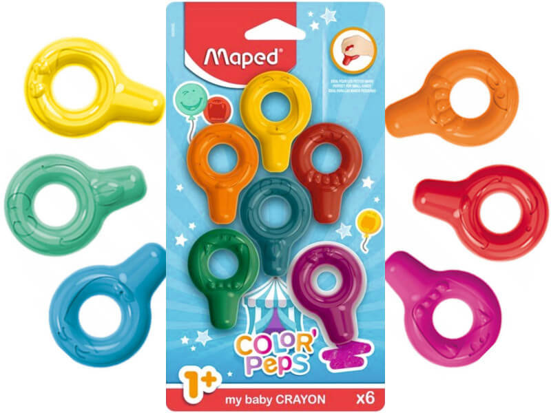 Kredki dla dzieci Maped Baby Colorpeps Early Age 6 sztuk - Maped ...