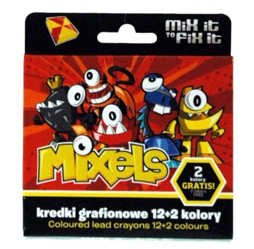 Kredki Grafionowe 12 + 2 Kol. Mixels Mixele Astra - Inna marka | Sklep ...