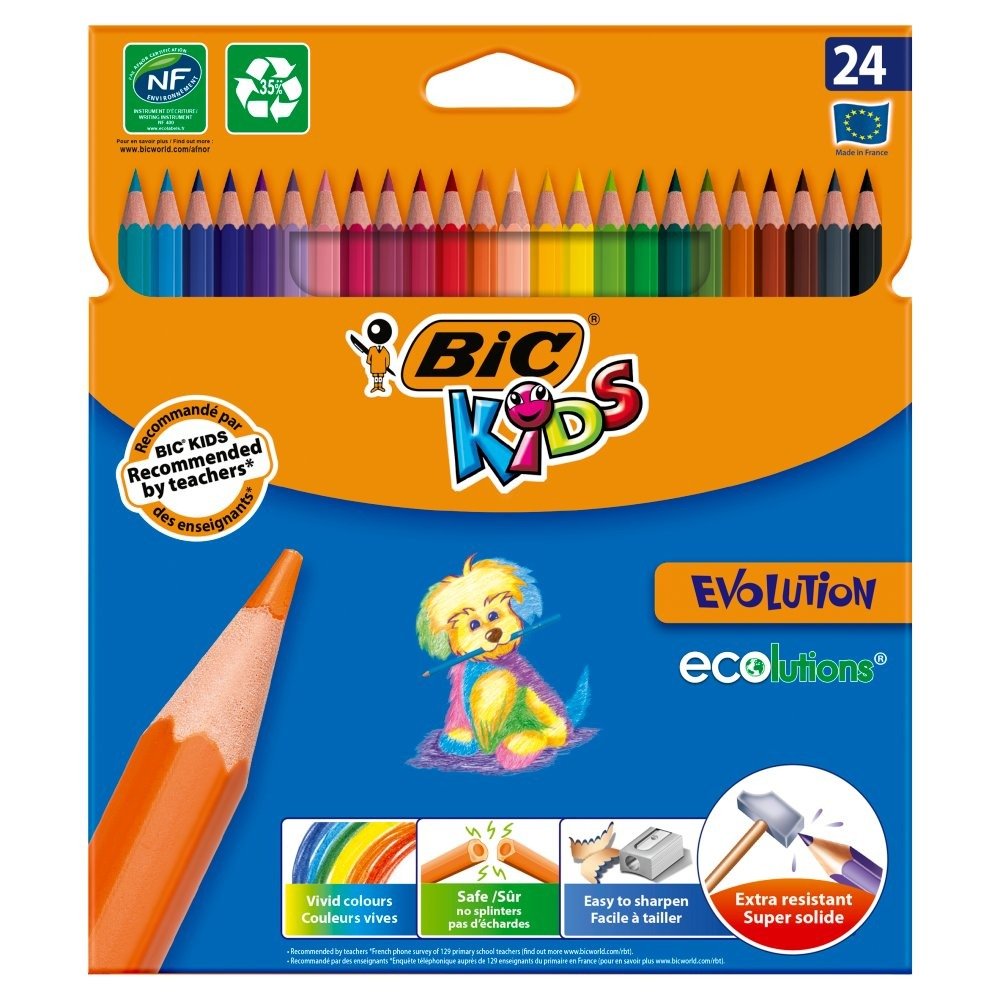 Kredki Ołówkowe Bic Evolution Ecolutions 24 Kolory - BIC | Sklep EMPIK.COM