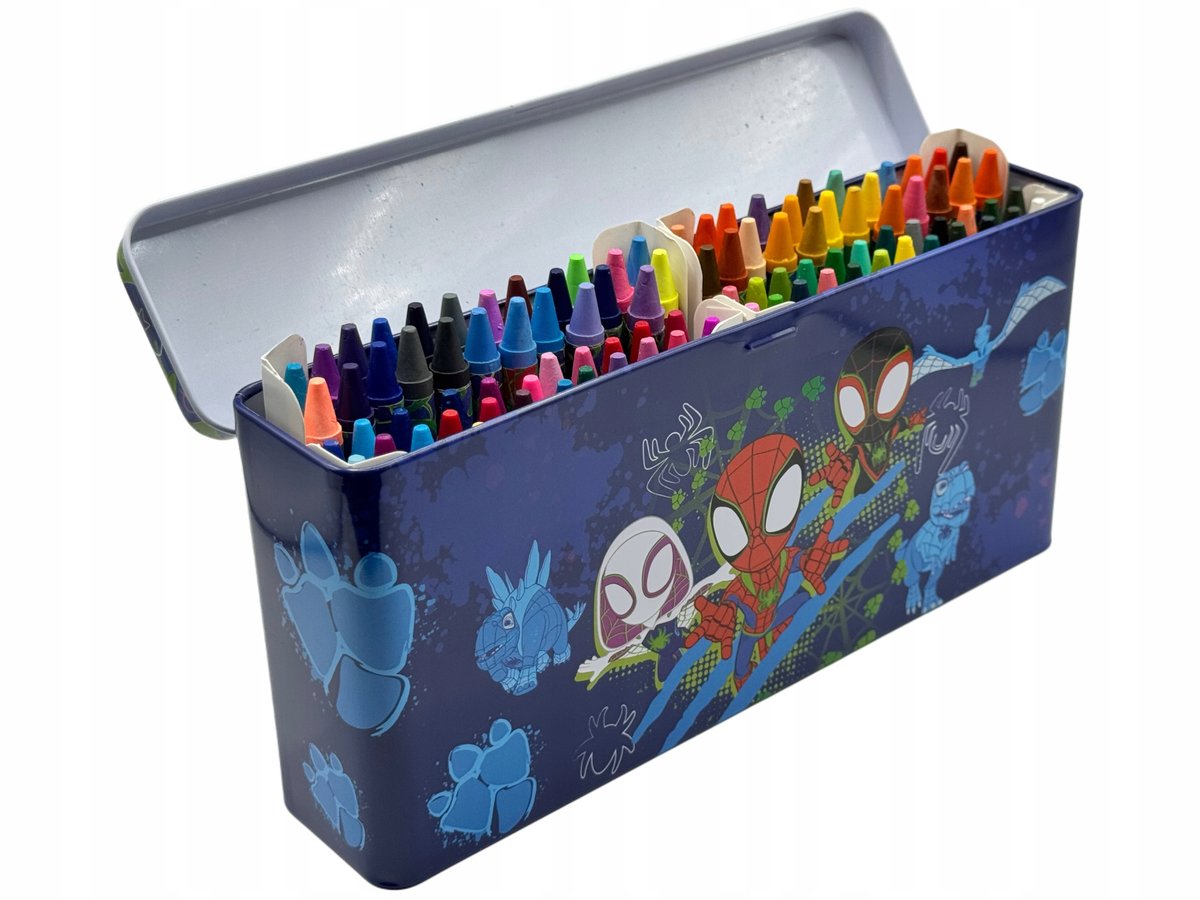 Kredki świecowe Disney Marvel Spidey Spider man 96 kolorów crayons ...