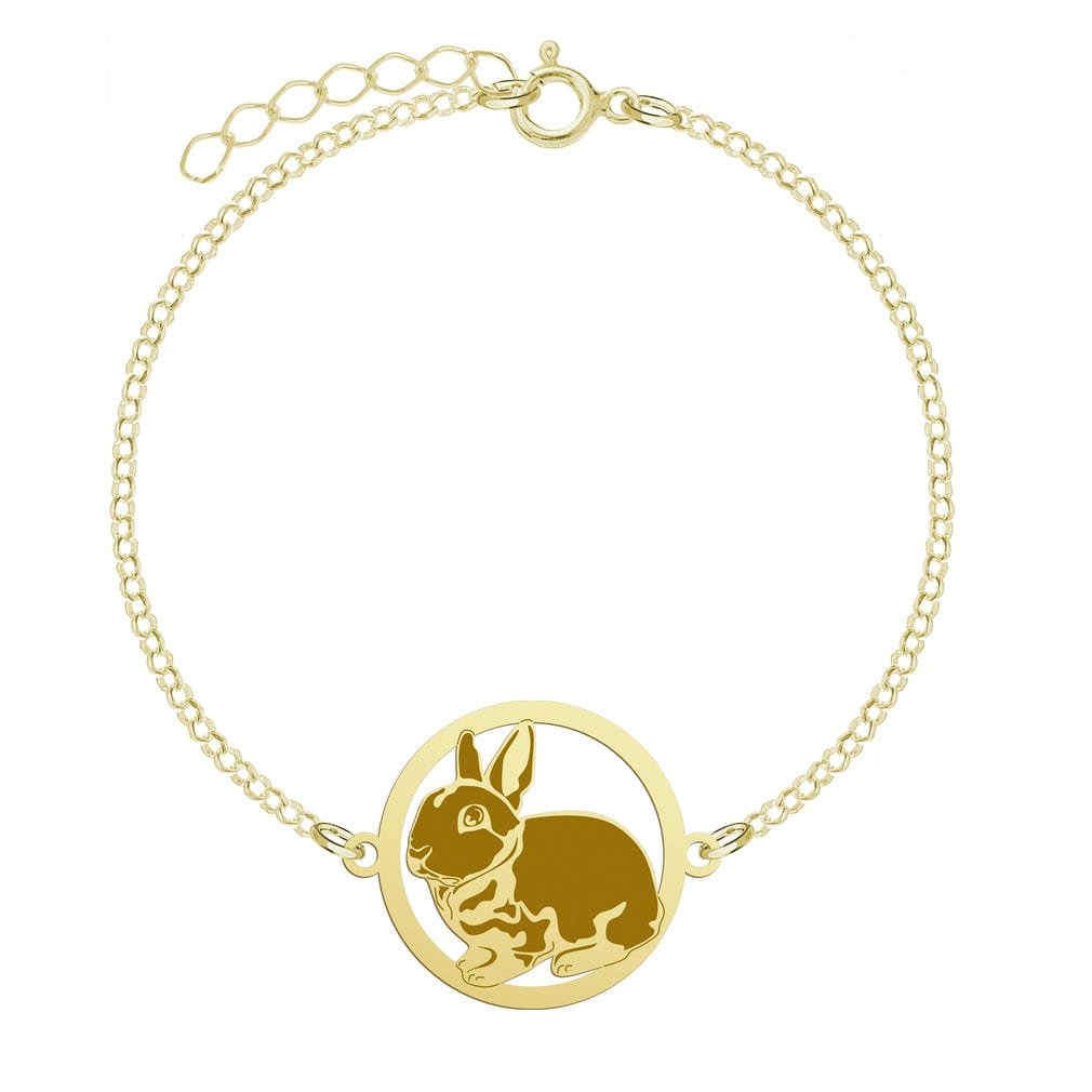 Królik Rex karzełek Pozłacana Bransoletka - MEJK Jewellery ...