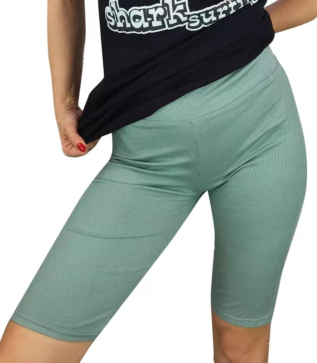 Krótkie legginsy prążkowane plus size ELA-4XL/5XL - Agrafka | Moda Sklep EMPIK.COM