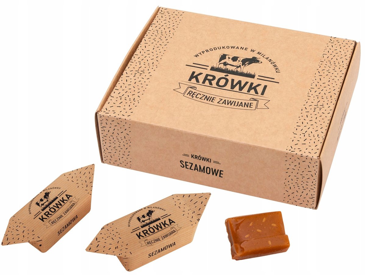 Krówki Ciągutki Sezamowe W Pudełku 250G - B&B Słodycze z Pomysłem ...