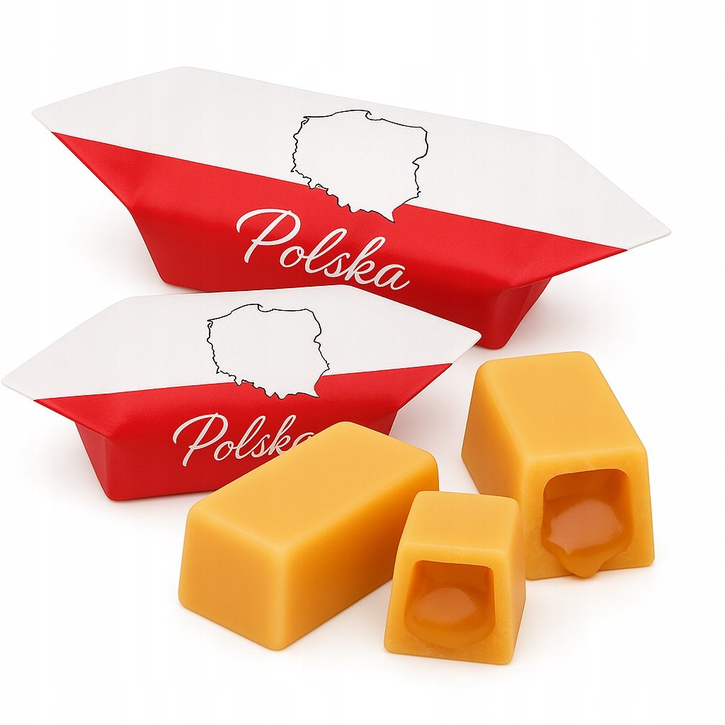Krówki Cukierki WYPEŁNIENIE KUBKA 5 SZT Dodatek Do Prezentu Flaga ...