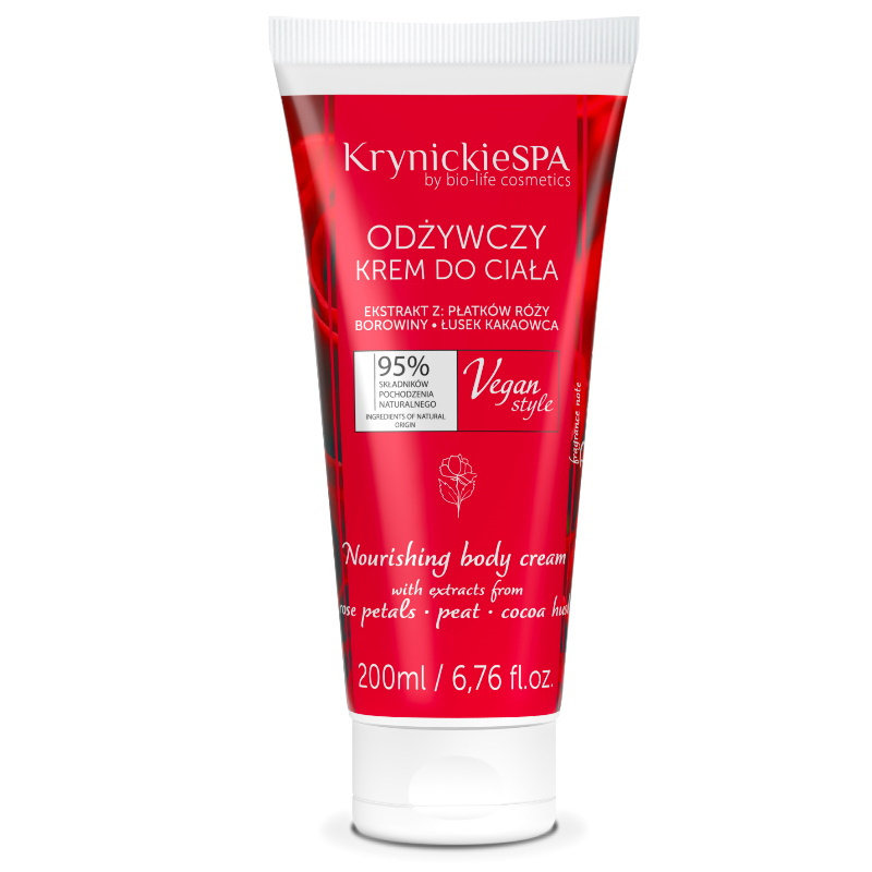 Krynickie SPA Odżywczy krem do ciała z ekstraktem z płatków róży 200ml | Sklep EMPIK.COM