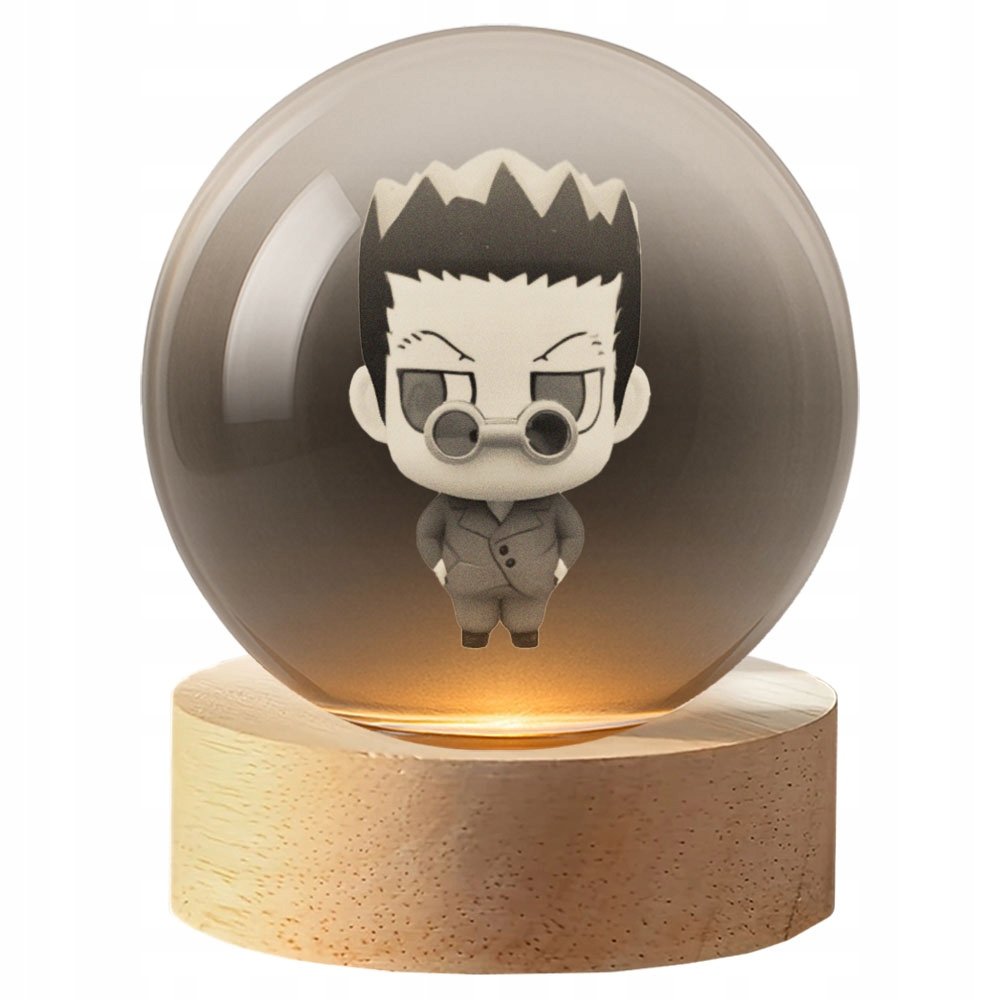 Kryształowa Kula 3D Lampka Nocna Kulka LED Chibi Leorio Paradinight ...