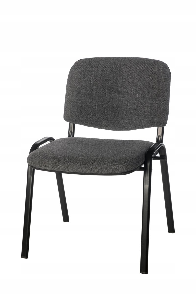 Krzesło Konferencyjne Biurowe Iso Gray Gruby Profil Tapicerowane Z ...