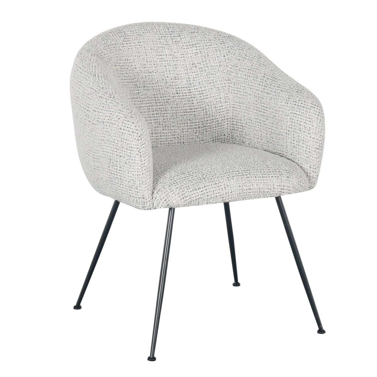 Krzesło z podłokietnikami Barrine szarobeżowy melanż - Selsey | Sklep ...