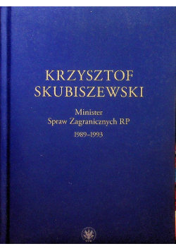 Krzysztof Skubiszewski Minister Spraw Zagranicznych RP 1989 - 1993 ...