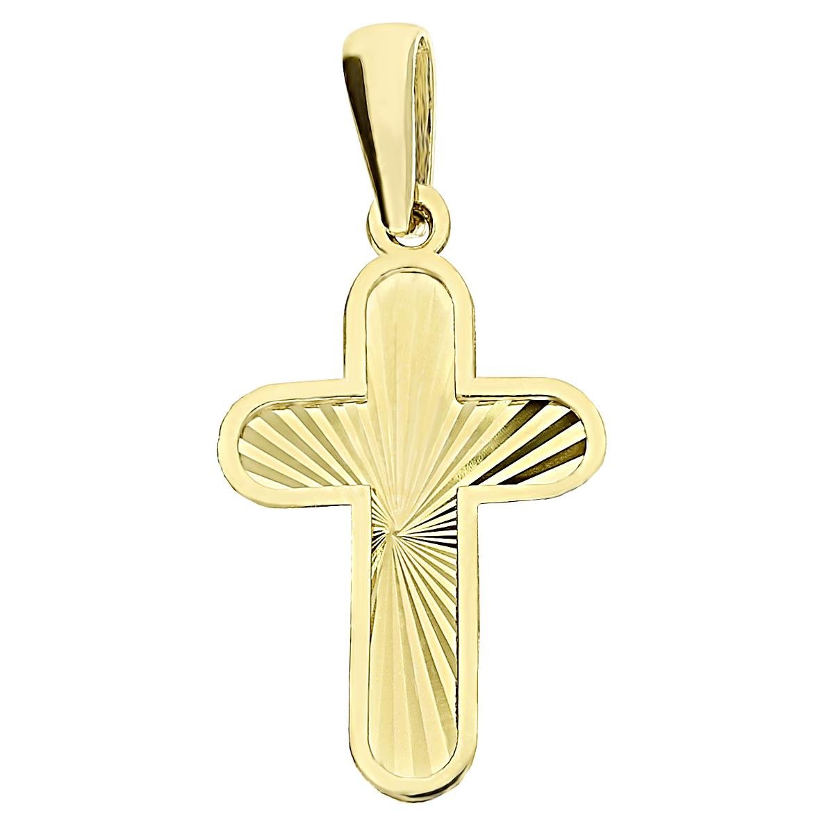 Krzyżyk złoty promienie MZ T23-P-0218-36-LZ próba 585 - Sezam | Moda ...