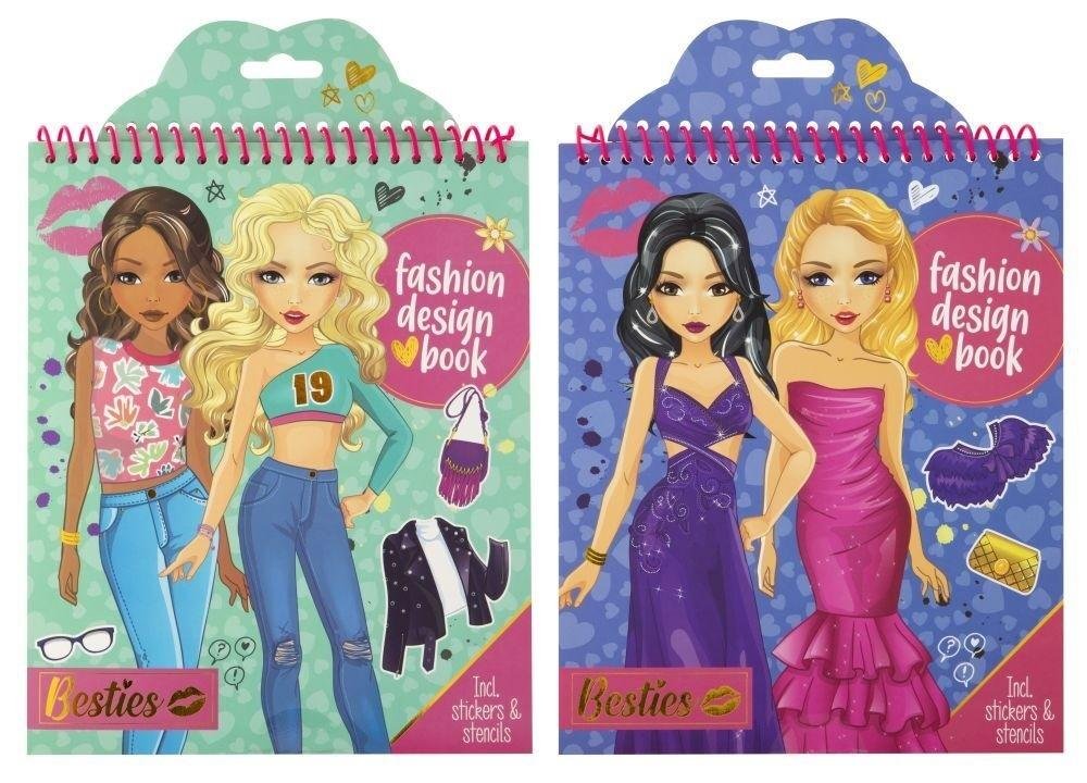 Książeczka projektanta mody 24x20cm 2 arkuszy mix - Opracowanie zbiorowe | Książka w Empik