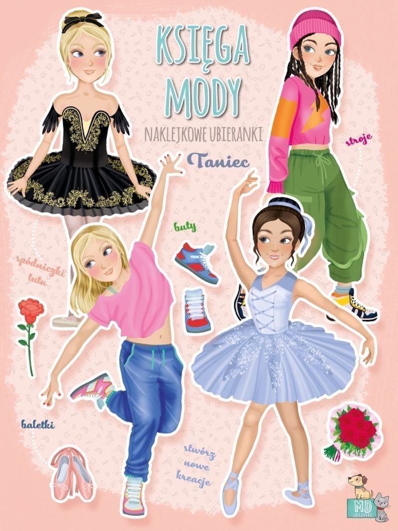 Księga mody. Taniec. Naklejowe ubieranki - Barsotti Eleonora | Książka w Empik