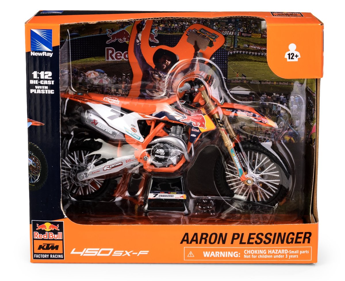 KTM 450 SX-F Red Bull Aaron plessinger 1:12 - NewRay | Sklep EMPIK.COM