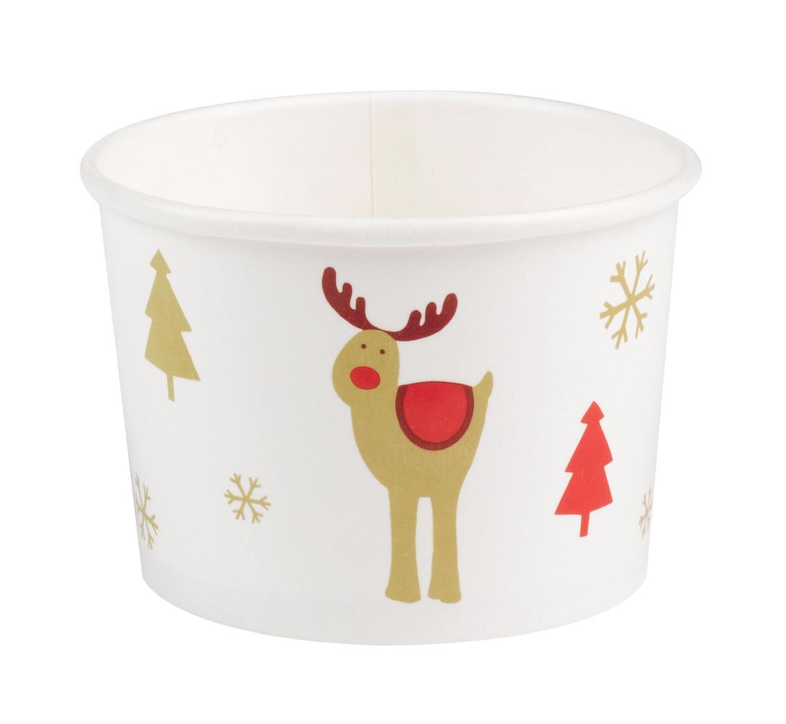 Kubeczki do lodów, Rocking Rudolf, 8 sztuk - NEVITI | Przyjęcia i ...