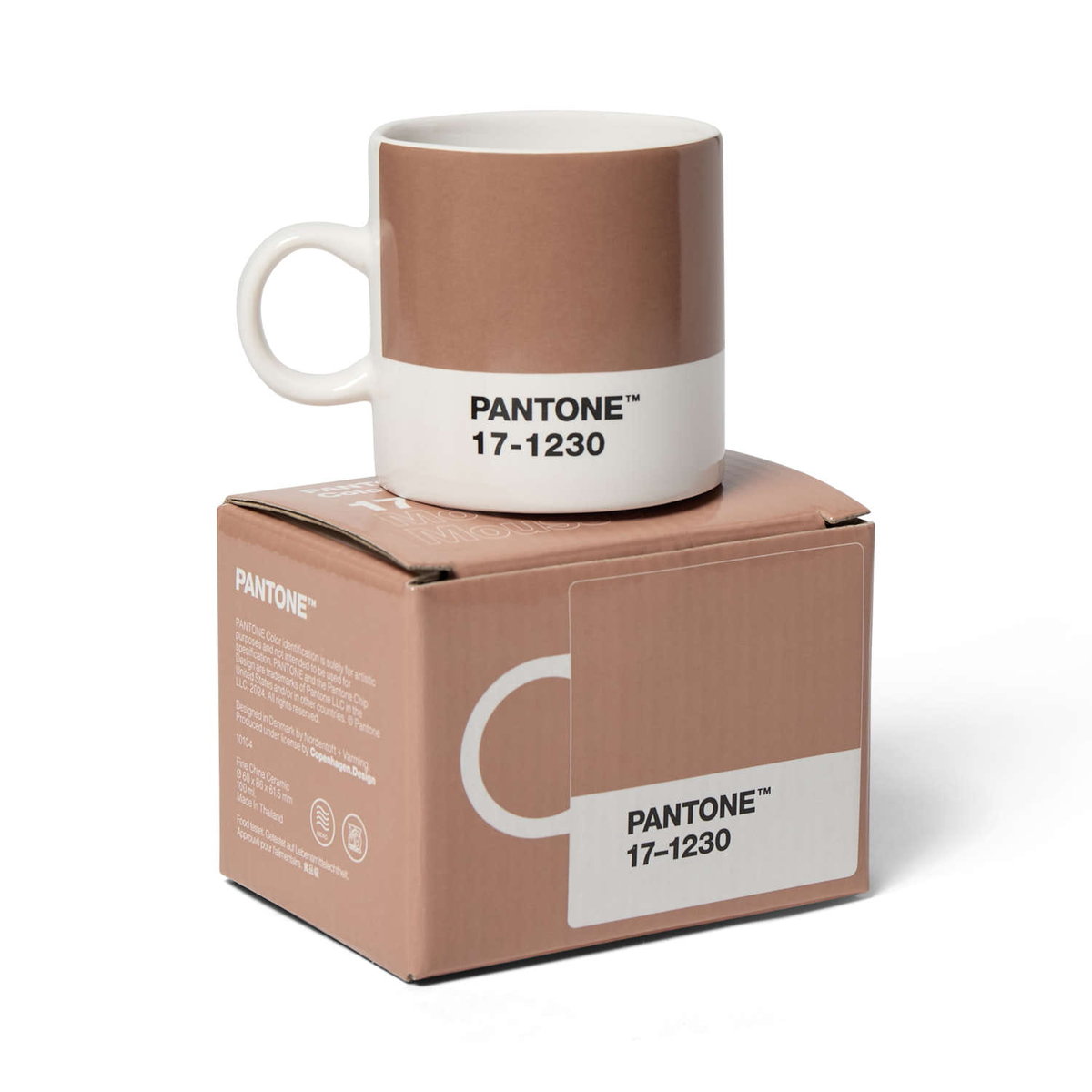 Kubek 120ml PANTONE ESPRESSO CUP Kolor Roku 2025 PANTONE 17-1230 Mocha ...