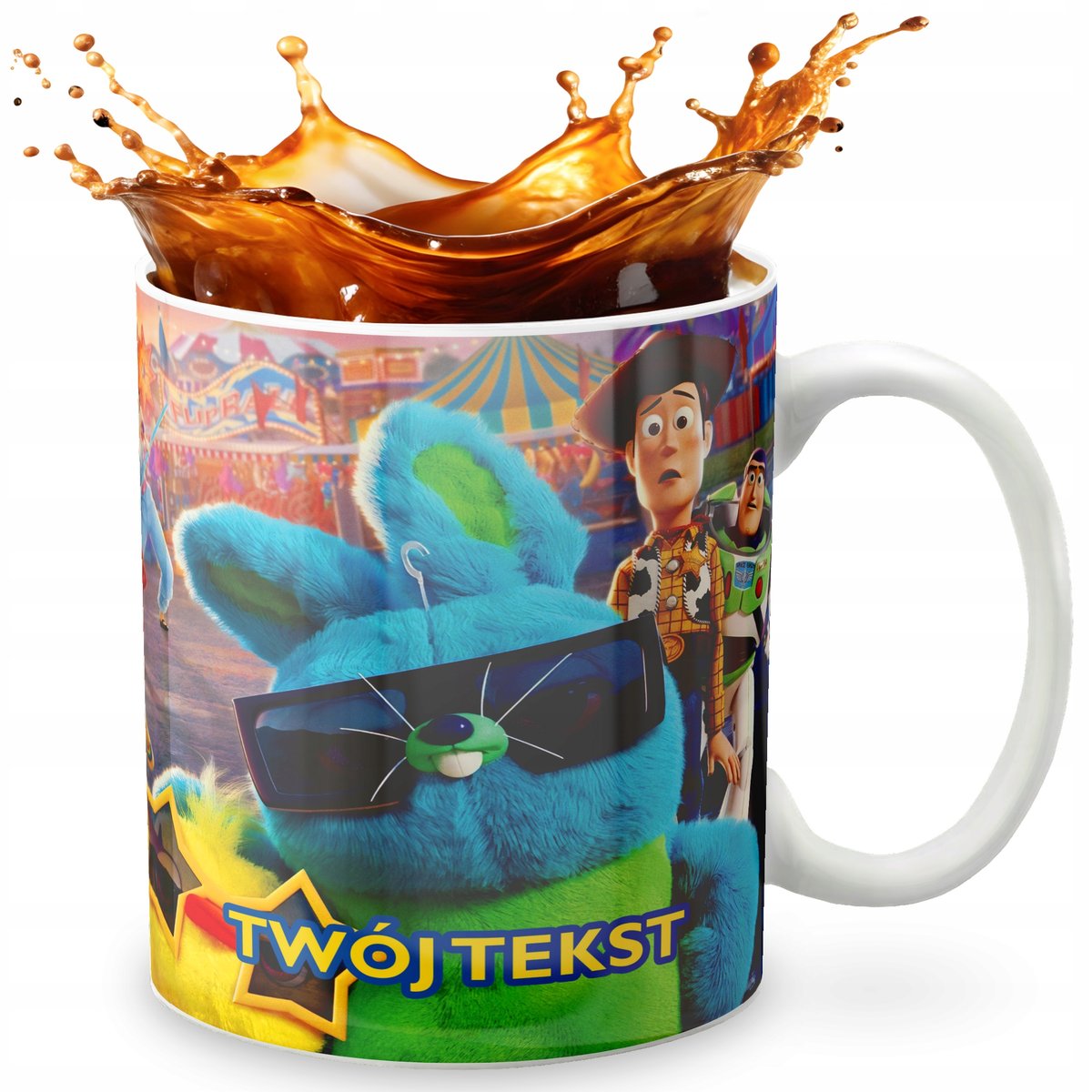 KUBEK 330ml GRAFIKA PREZENT ŚWIĘTA WZÓR - BAJKA TOY STORY + IMIĘ - Inna ...